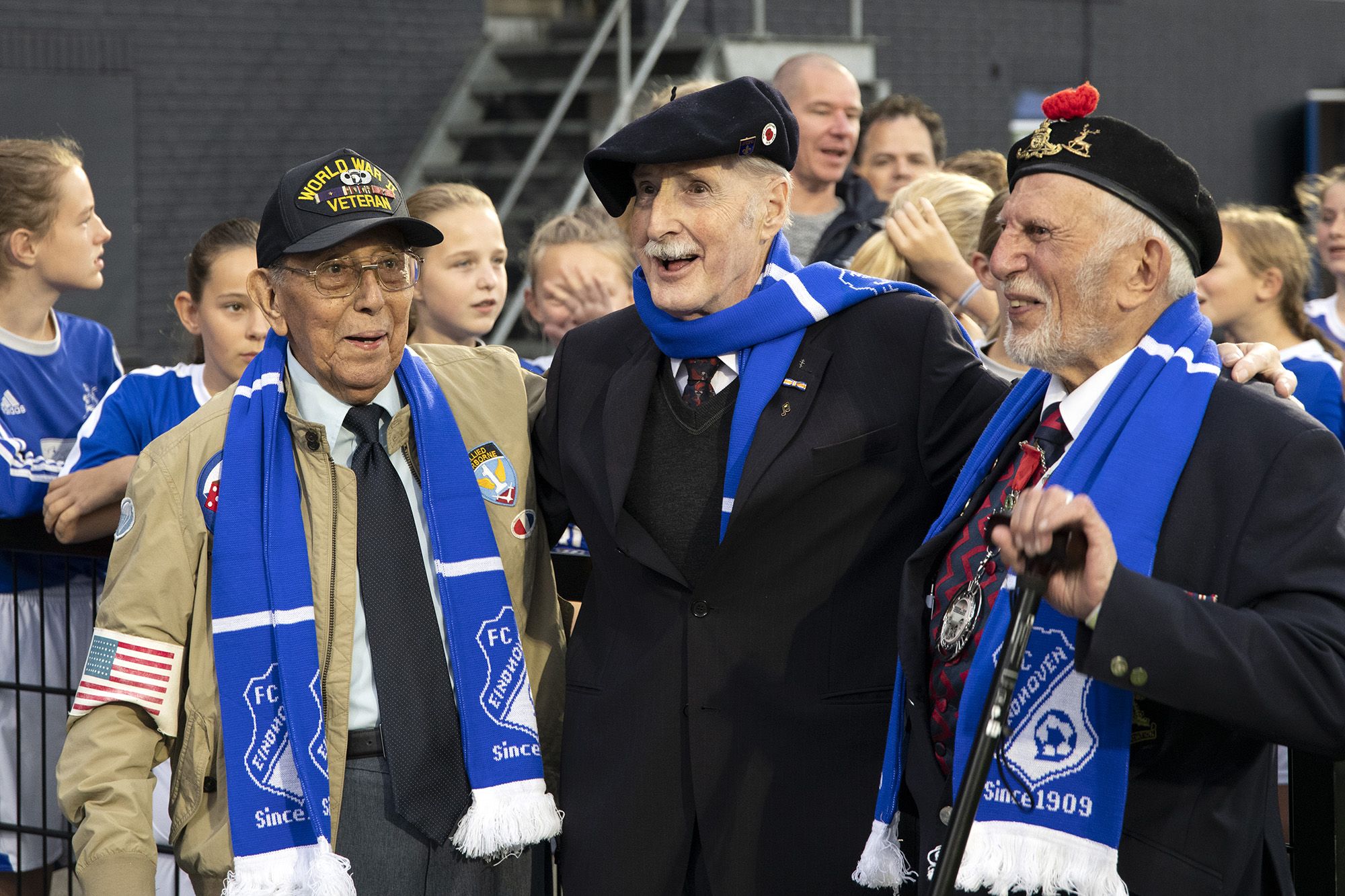 Joe Cattini en Armando Marquez genieten bij FC Eindhoven - FC Eindhoven